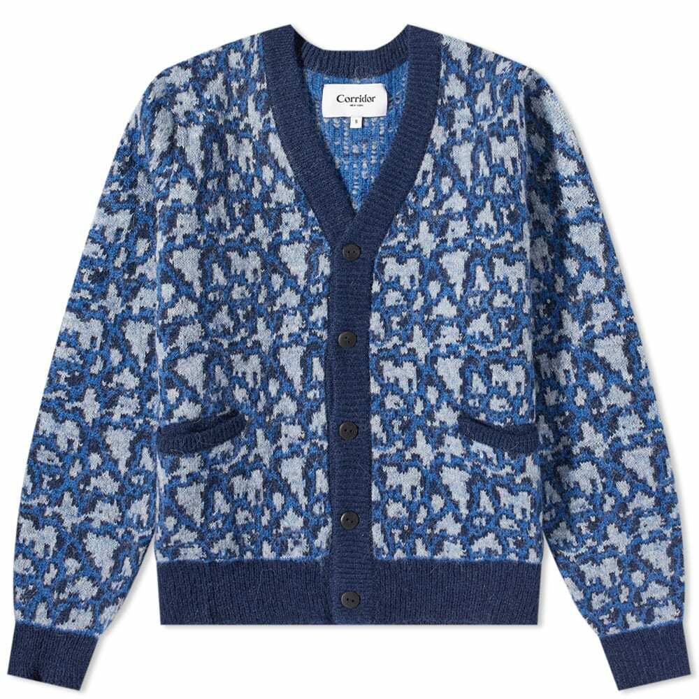 Corridor Men's Tessellation Cardigan in Blue Corridor