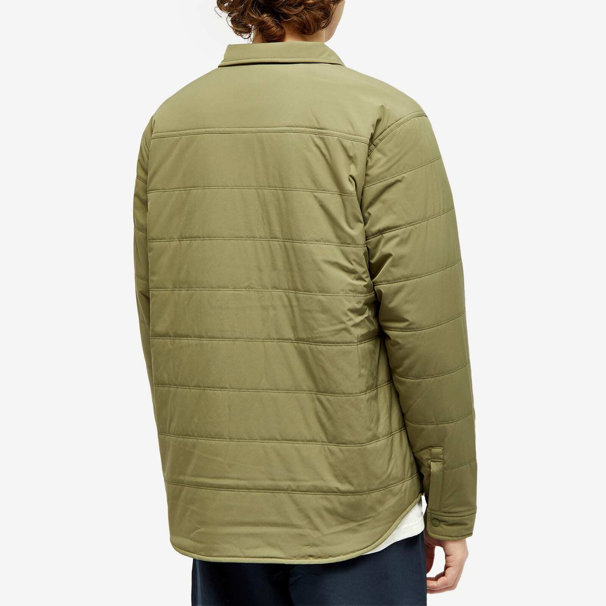 Snow Peak Men's Flexible Insulated Shirt in Olive Snow Peak