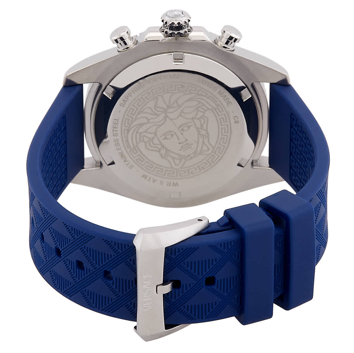 Versace Chronograph Quartz Blue Dial Mens Watch VE9K00724 Versace
