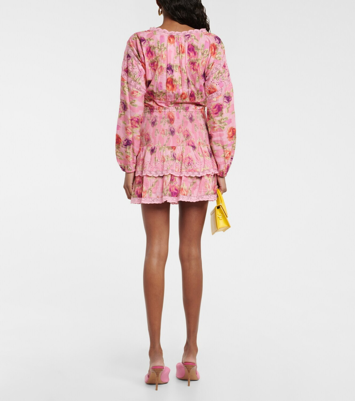 LoveShackFancy Walker floral cotton miniskirt LoveShackFancy