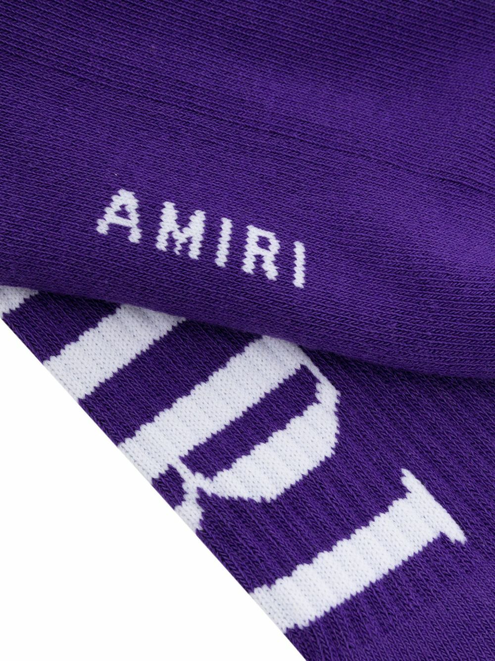 AMIRI Purple Solid Core Logo Socks Amiri