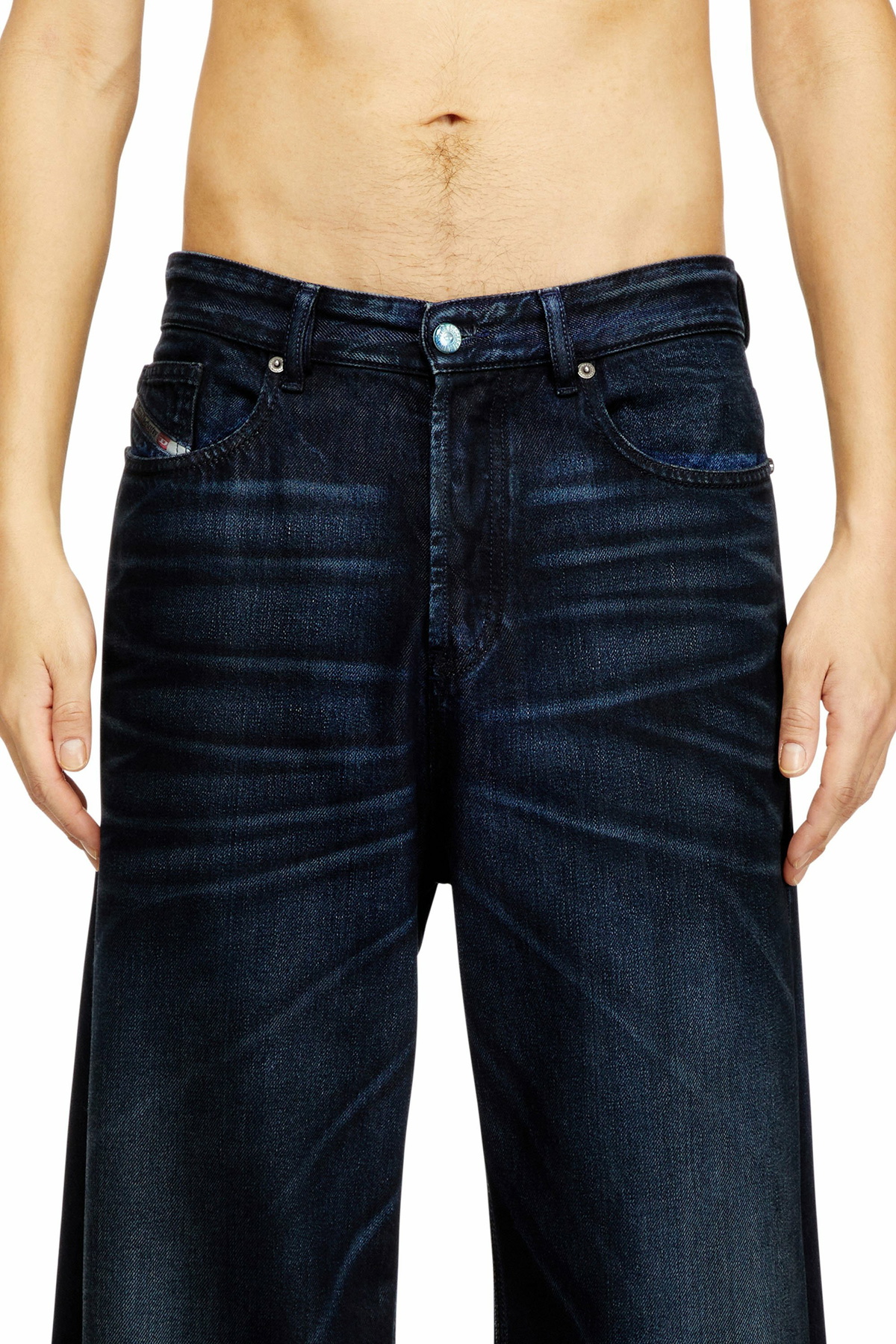 Diesel Relaxed Jeans - D-Rise - Jeans Mens in Blue Diesel