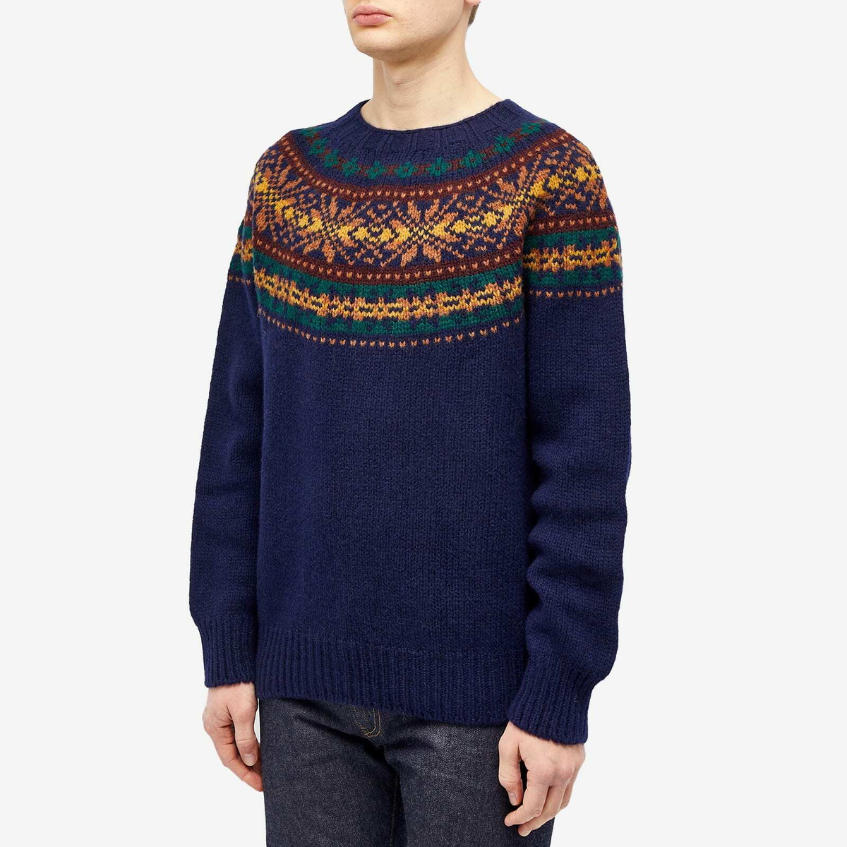 Howlin by Morrison Men's Howlin' Fragments of Light Yoke Crew Knit in ...