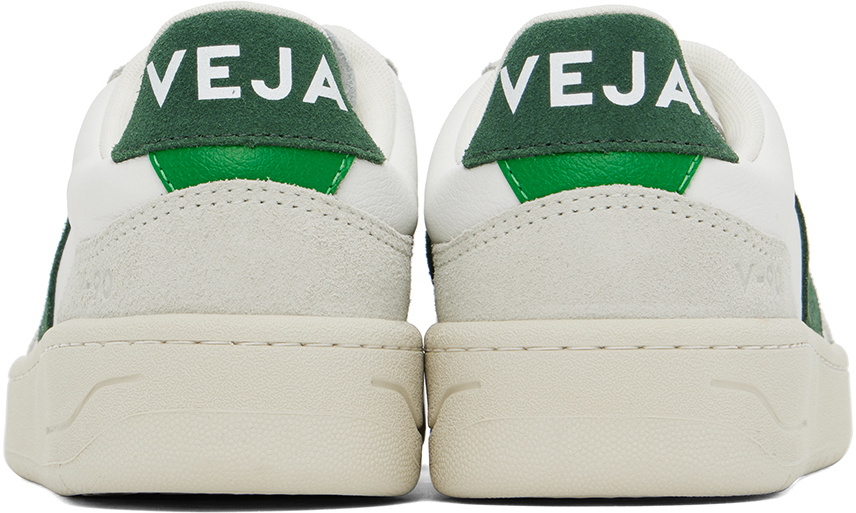 VEJA White & Green V-90 Sneakers VEJA
