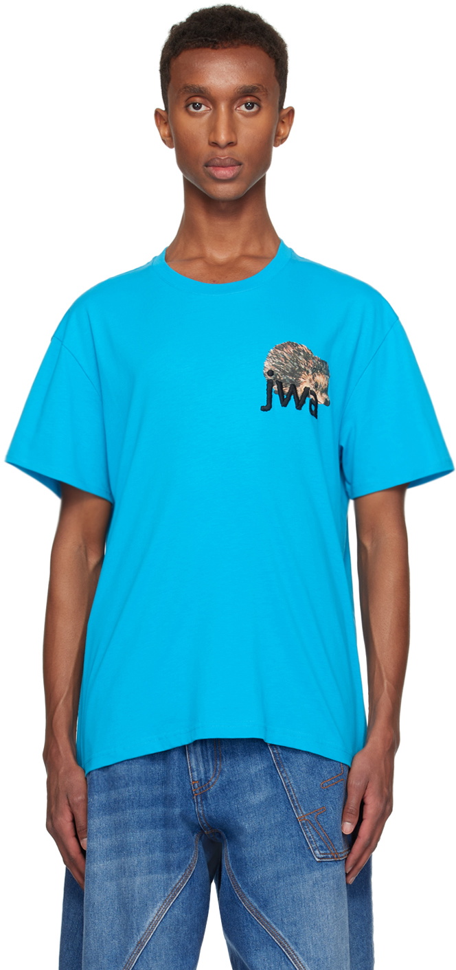 JW Anderson White 'JWA' Logo Hedgehog T-shirt JW Anderson