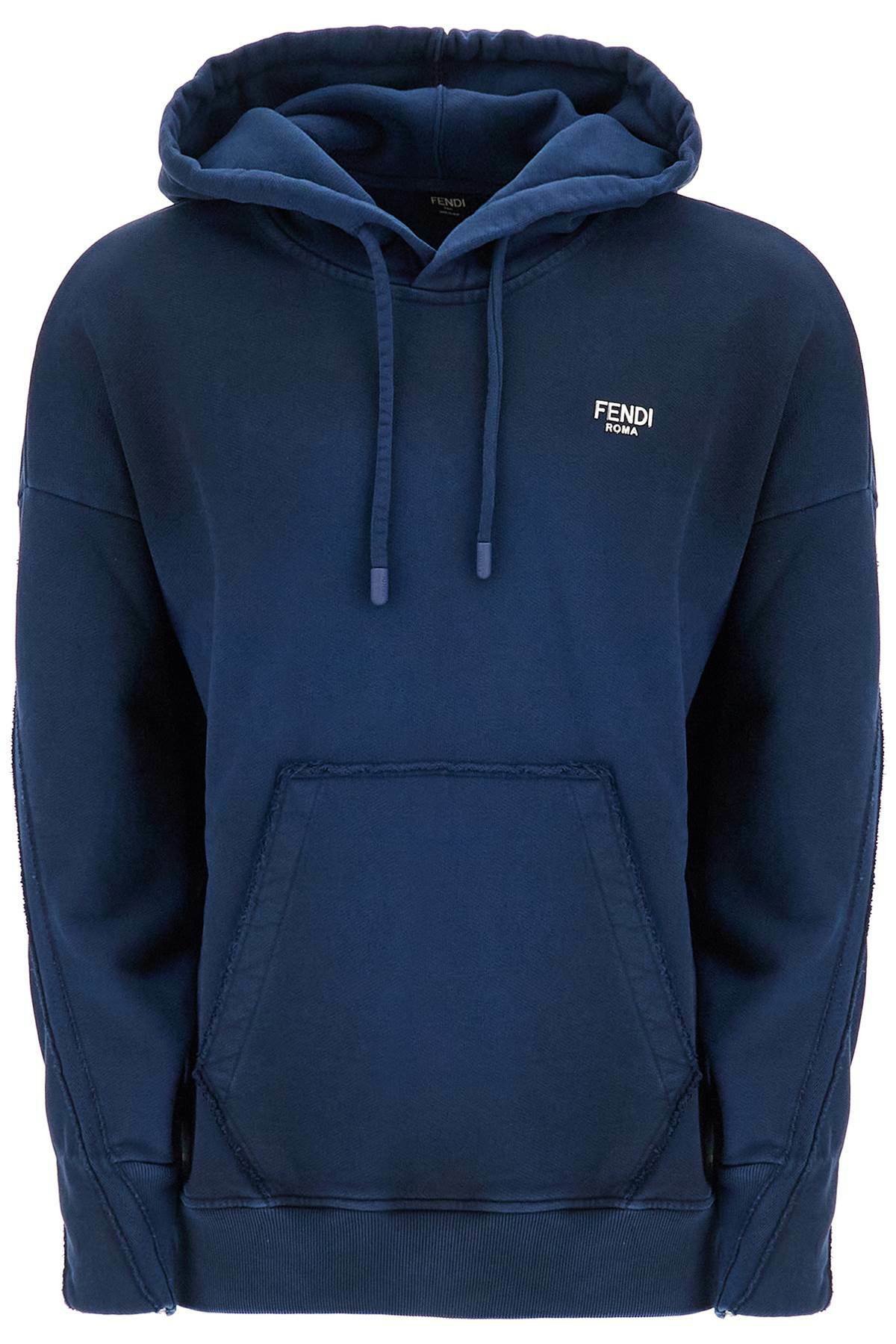 FENDI oversized hoodie with hood Blue Fendi