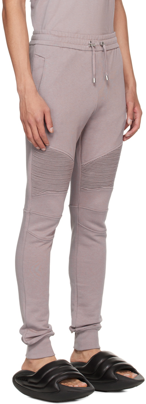 Balmain Gray Relaxed Fit Lounge Pants Balmain