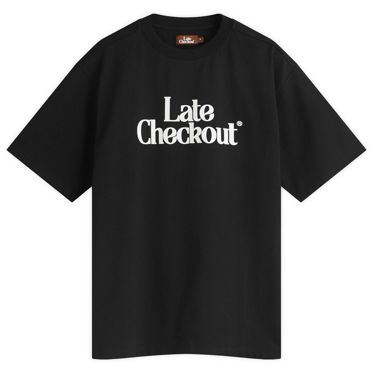 Late Checkout Men's Logo T-Shirt in Black Late Checkout
