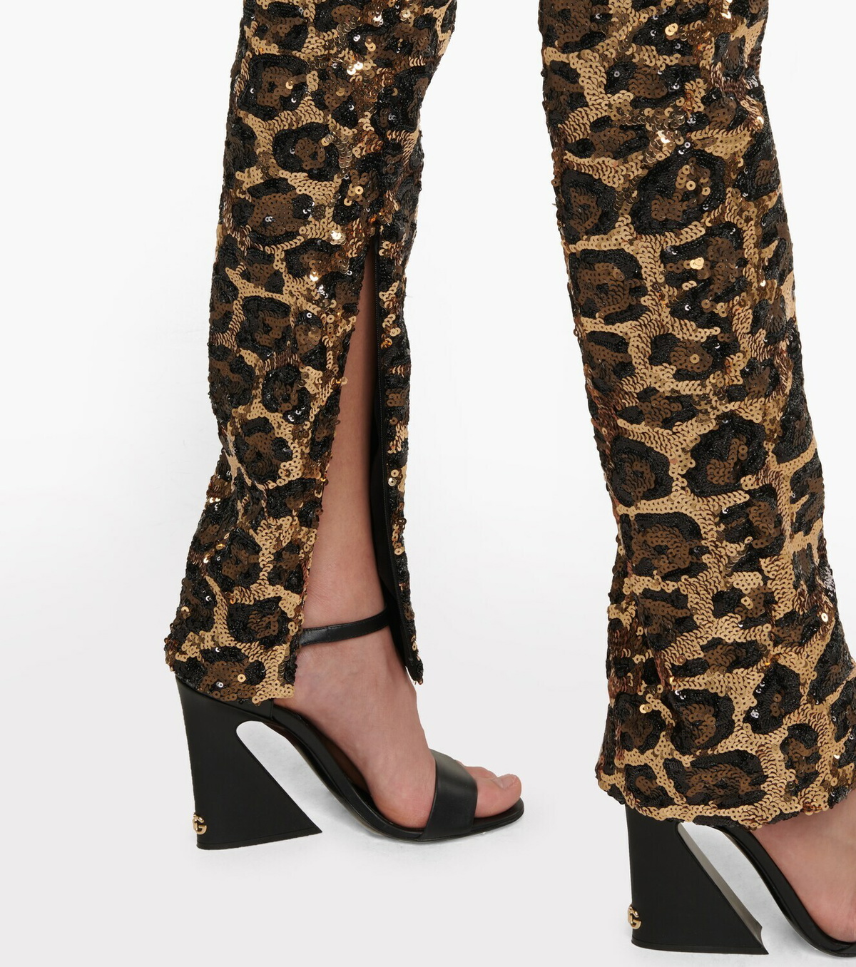 Dolce&Gabbana - Low-rise leopard-print embellished pants Dolce & Gabbana