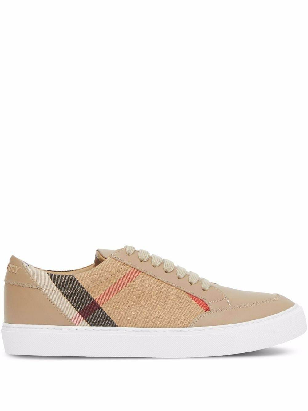 BURBERRY - New Salmond Leather Sneakers Burberry