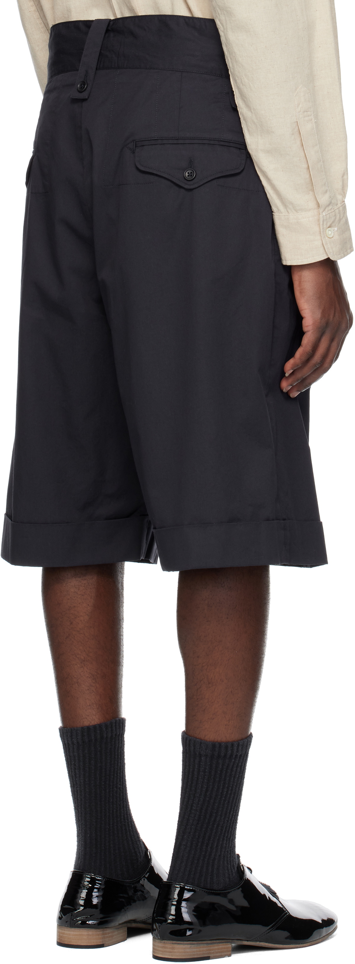 Engineered Garments Navy Gurkha Shorts Engineered Garments