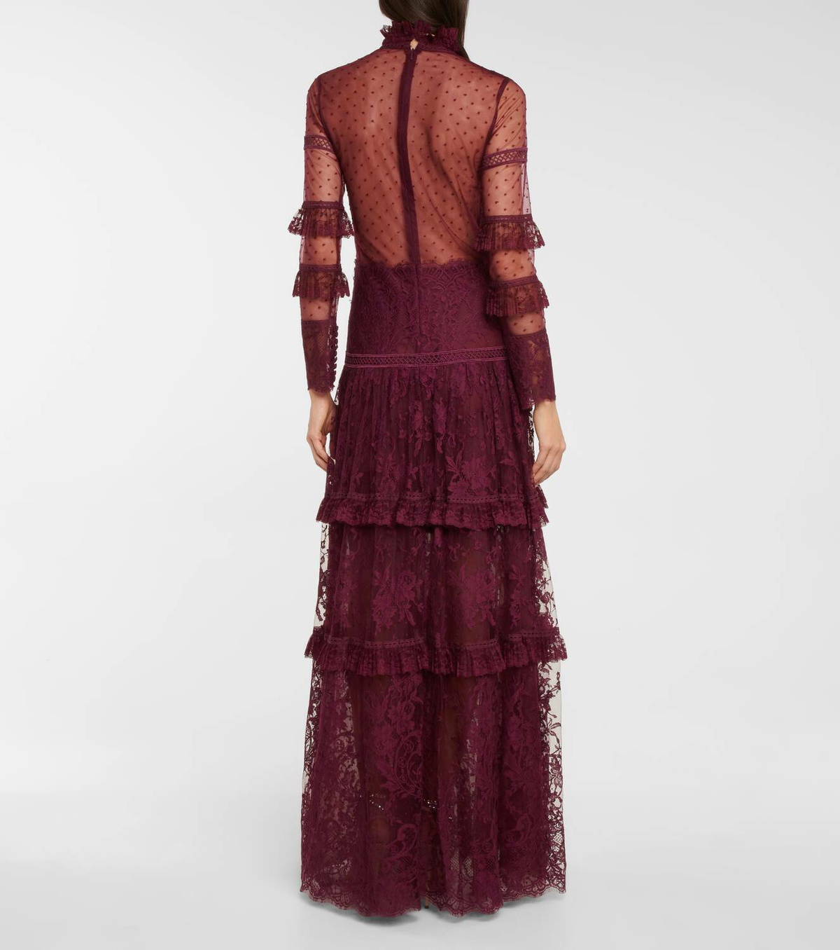 Costarellos Anastasia French tulle and lace gown Costarellos