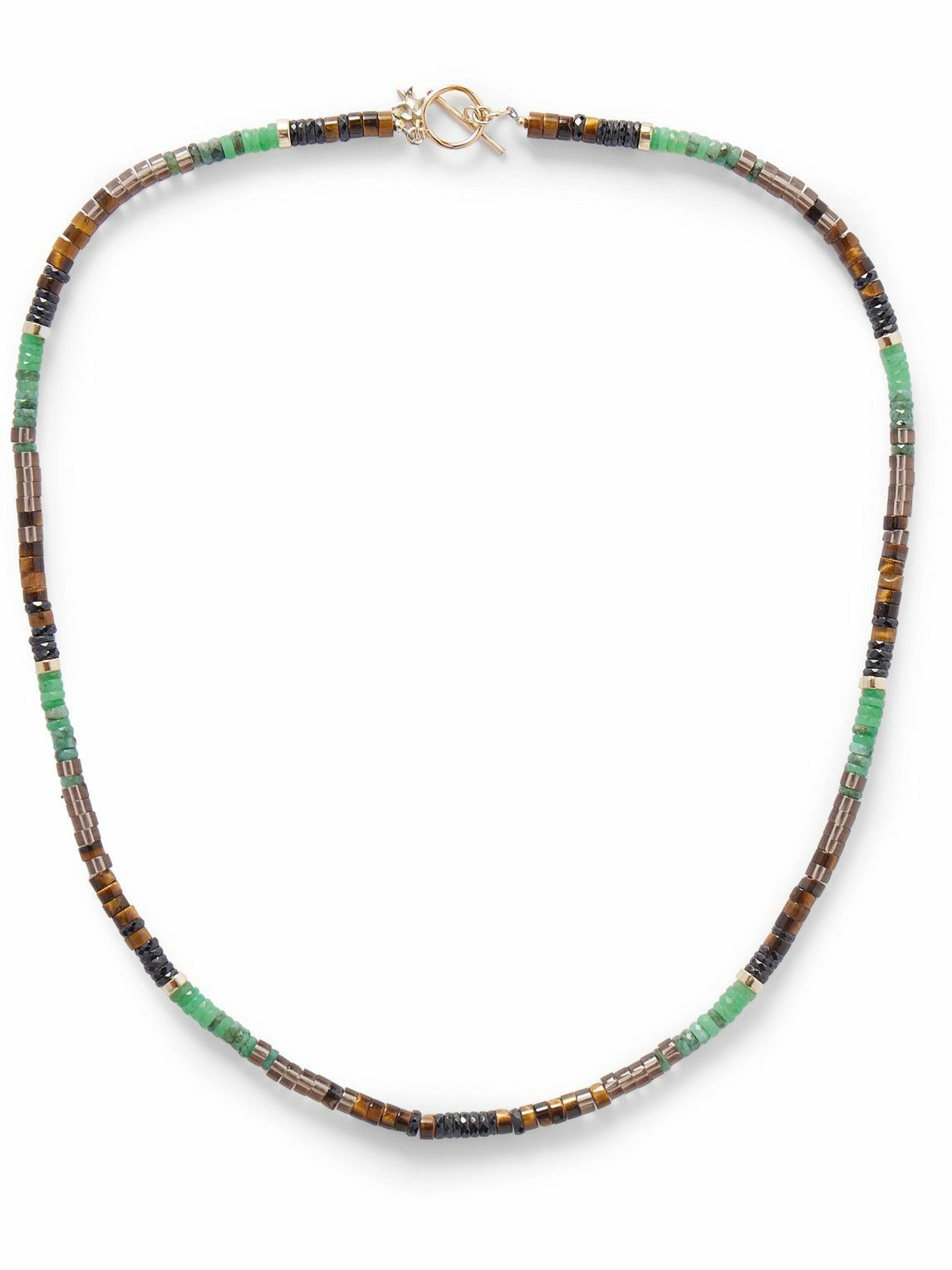 Peyote Bird - 14-Karat Gold-Plated Multi-Stone Necklace Peyote Bird