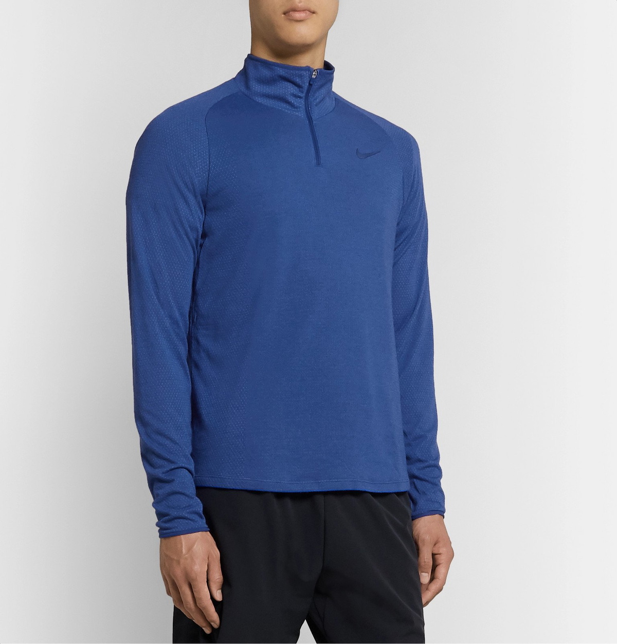 Nike Tennis - NikeCourt Challenger Dri-Fit Half-Zip Tennis Top - Blue ...