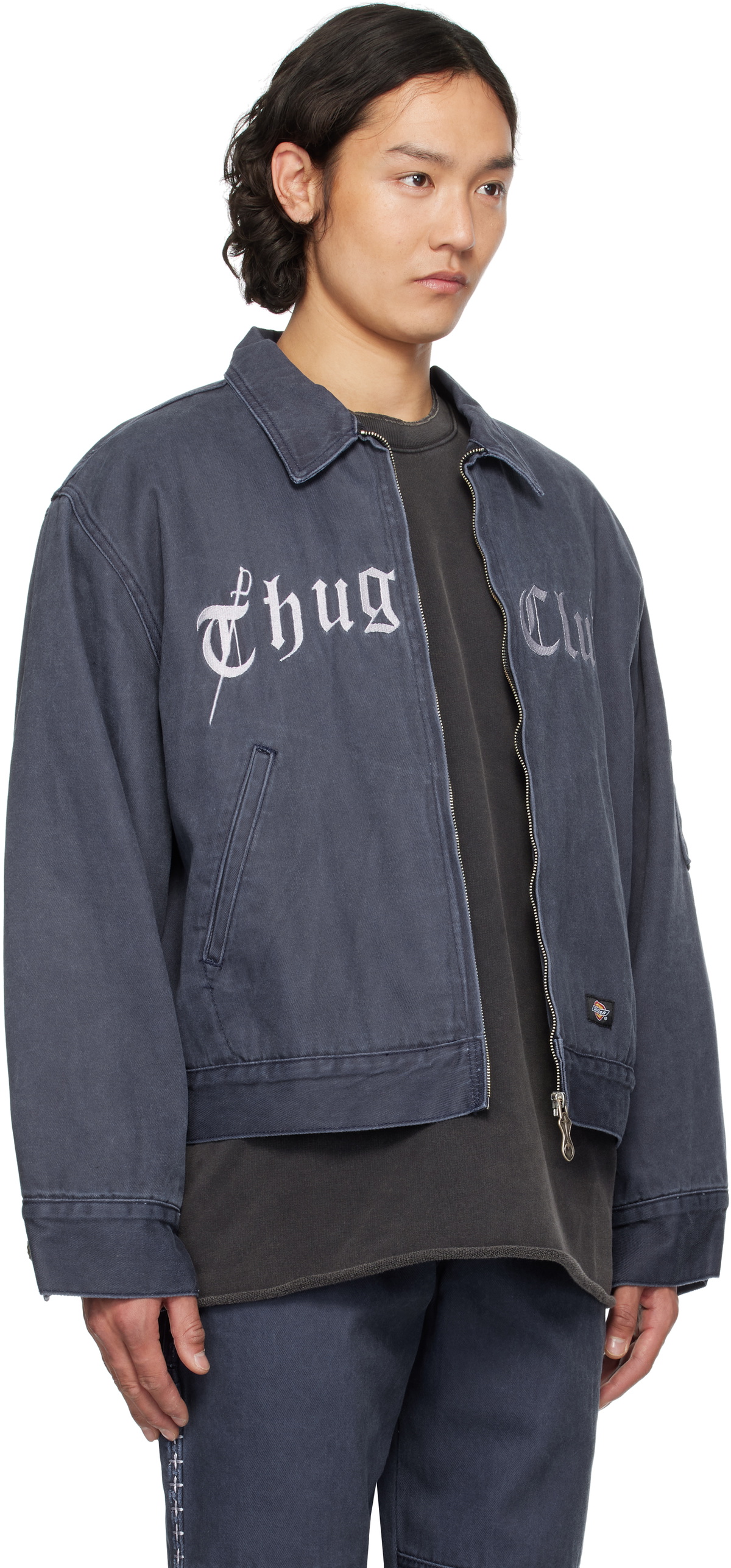 Thug Club Navy Dickies Edition TC Eisenhower Denim Jacket Thug Club