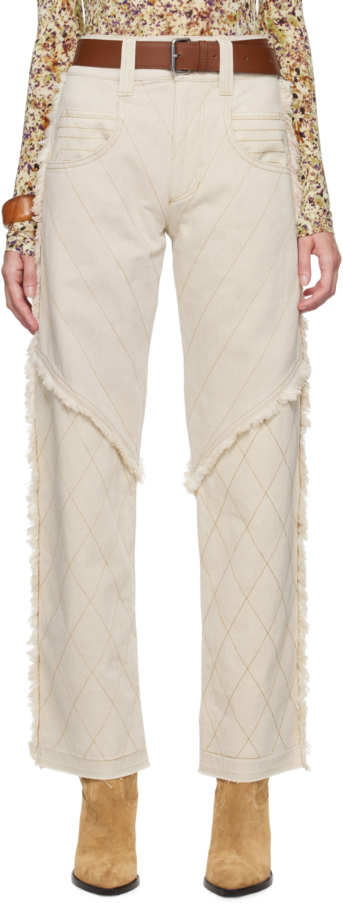 Isabel Marant Beige Shanila Jeans Isabel Marant