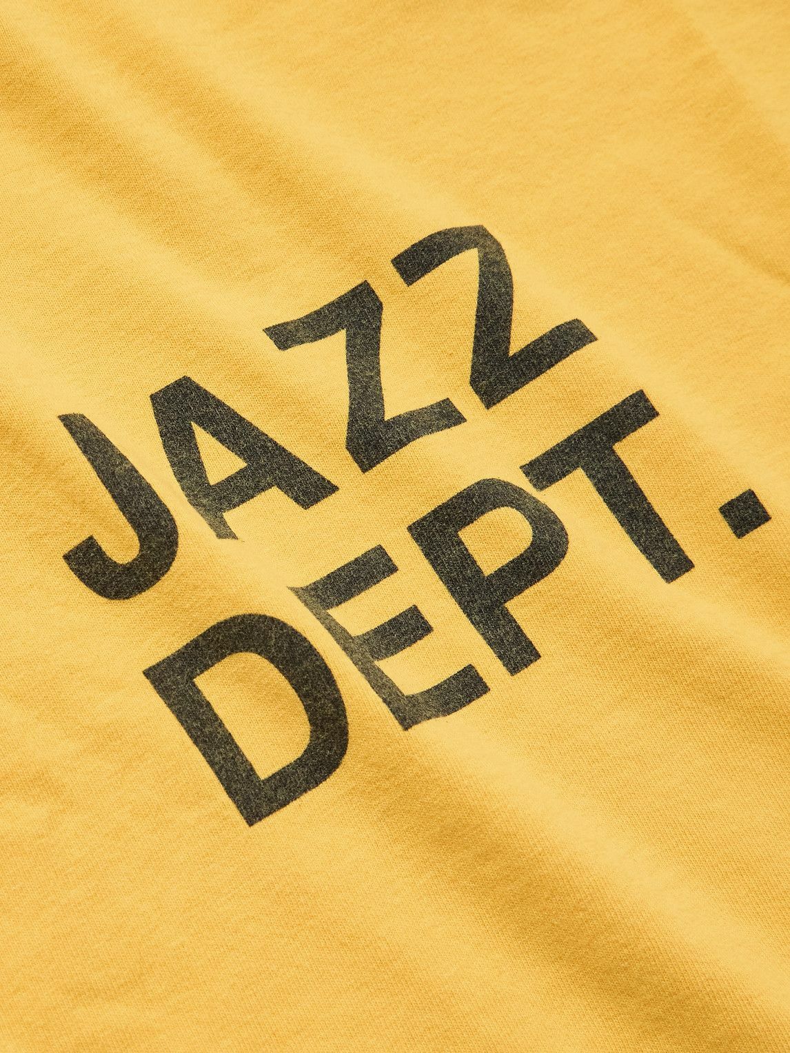 Gallery Dept. - Jazzy Logo-Print Cotton-Jersey T-Shirt - Yellow Gallery ...