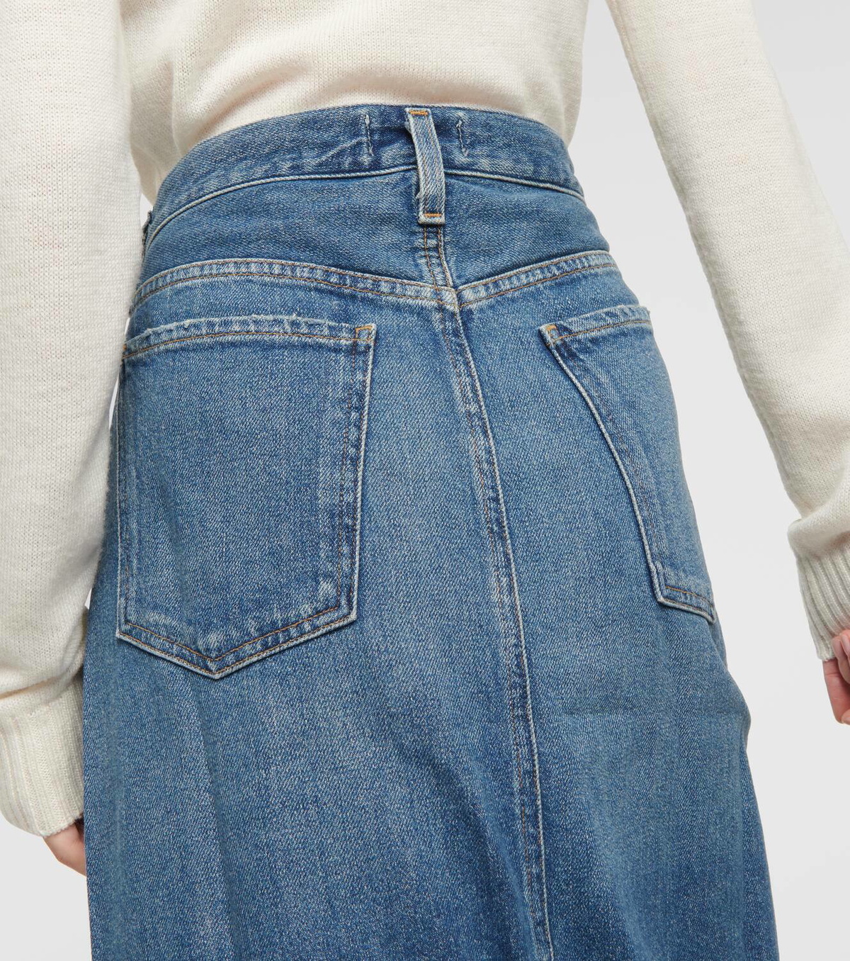 Agolde Leif denim maxi skirt AGOLDE