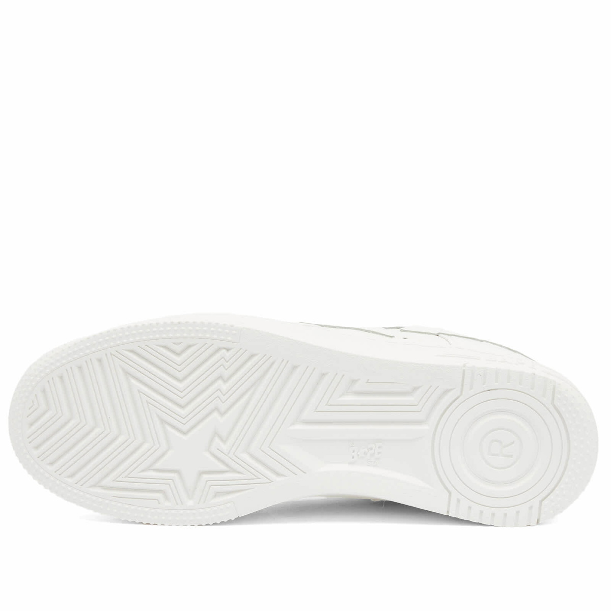 A Bathing Ape Men's Croc Printed Bape Sta Sneaker in White A Bathing Ape