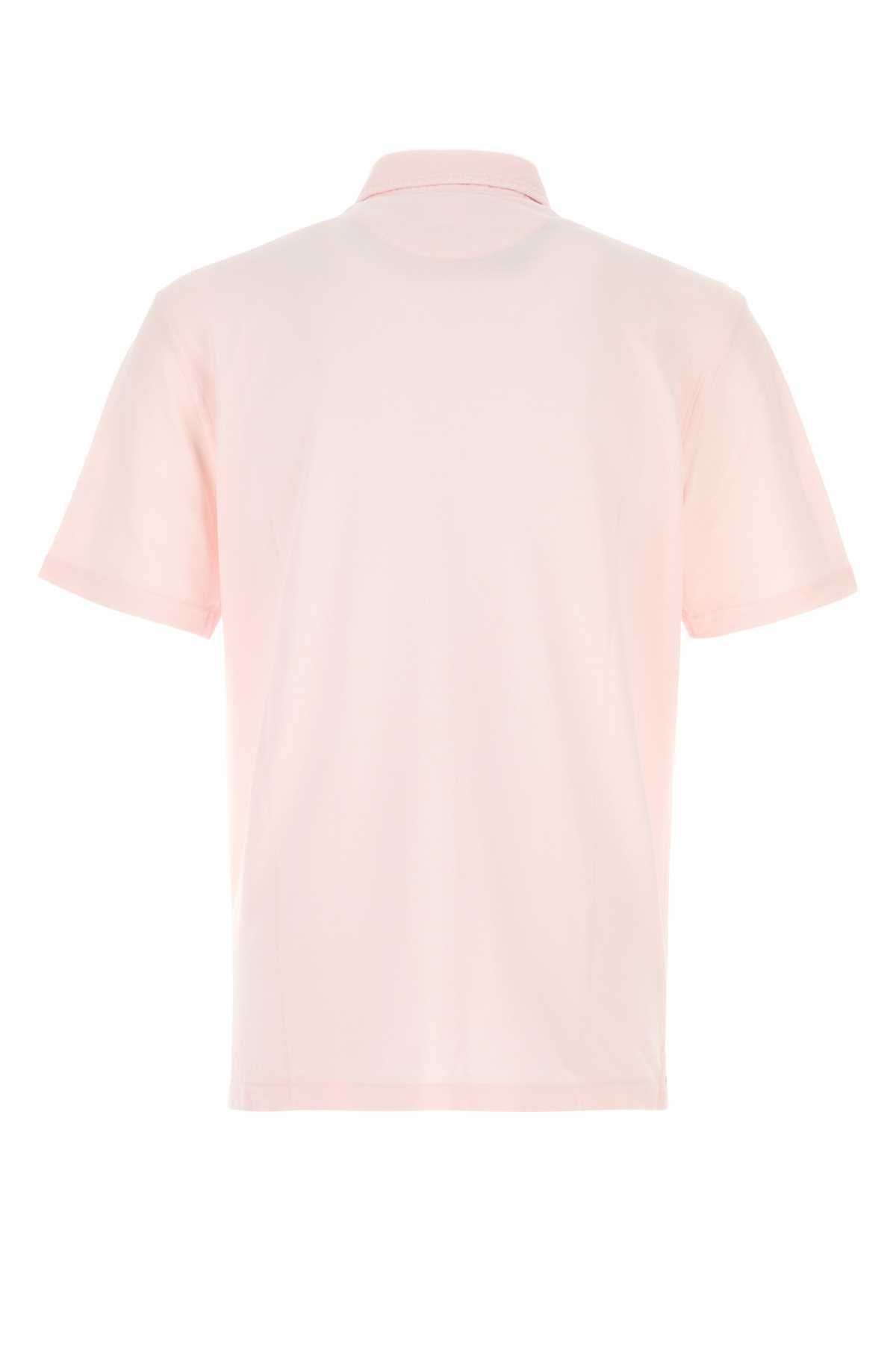 Fedeli Pastel Pink Piquet Polo Shirt Fedeli