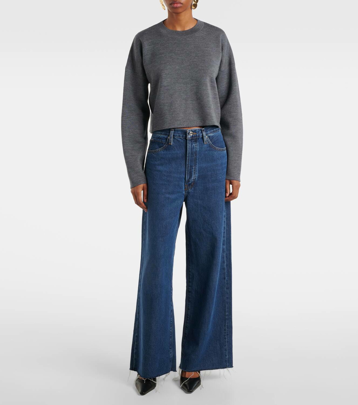Frame Le Low Baggy wide-leg jeans Frame Denim