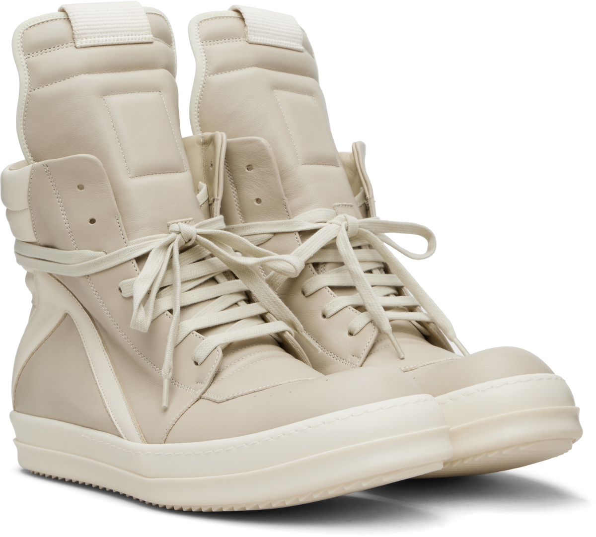 Rick Owens Off-White Temple Geobasket Sneakers Rick Owens