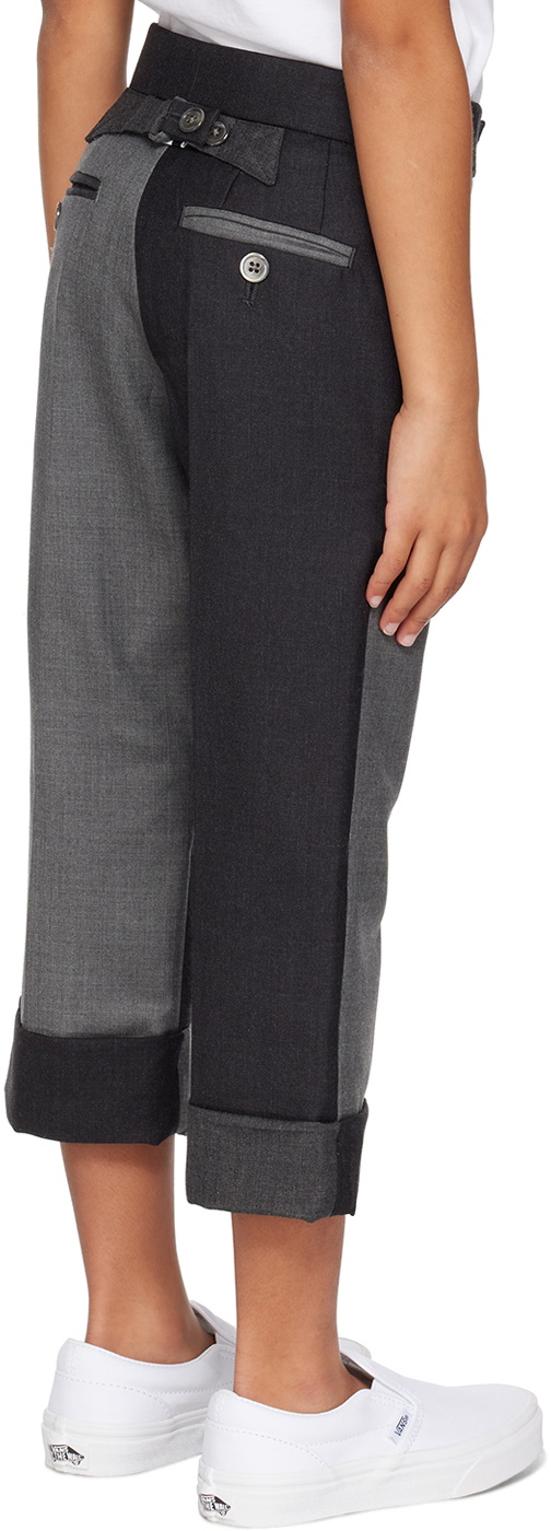 Thom Browne Kids Gray Fun-Mix Trousers Thom Browne