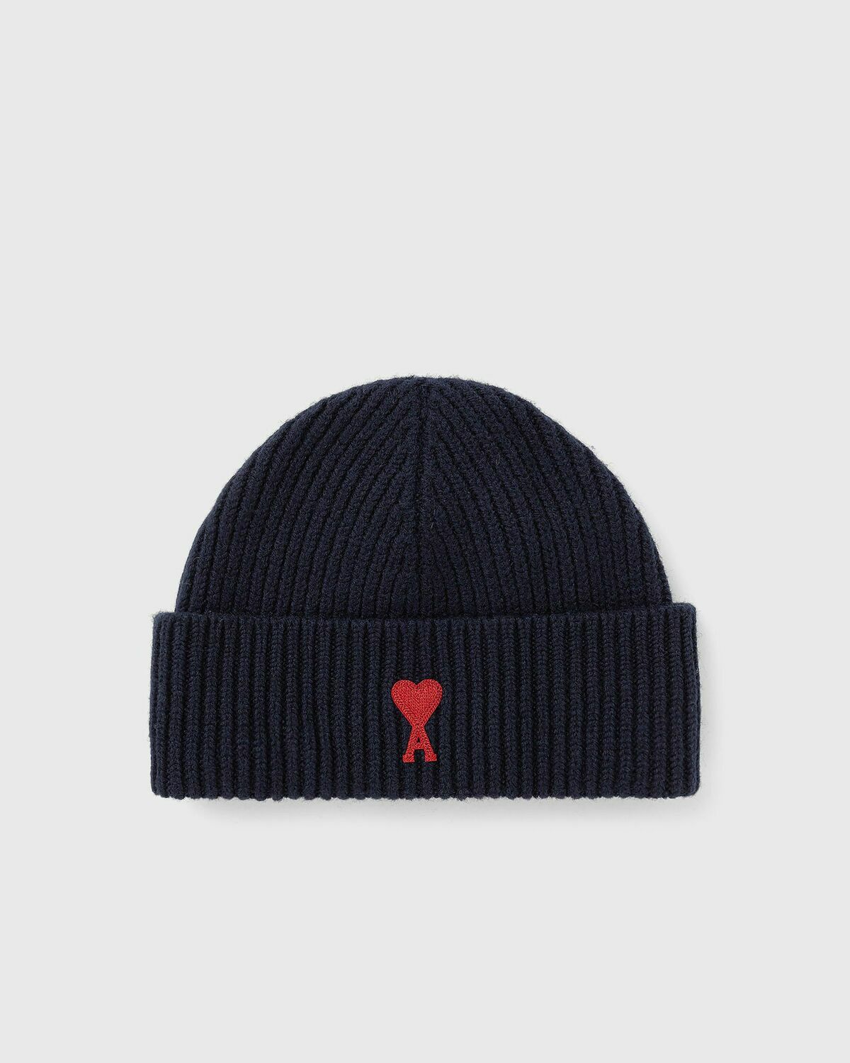 Ami Paris Bonnet Ami De Coeur Rouge Blue Beanies AMI