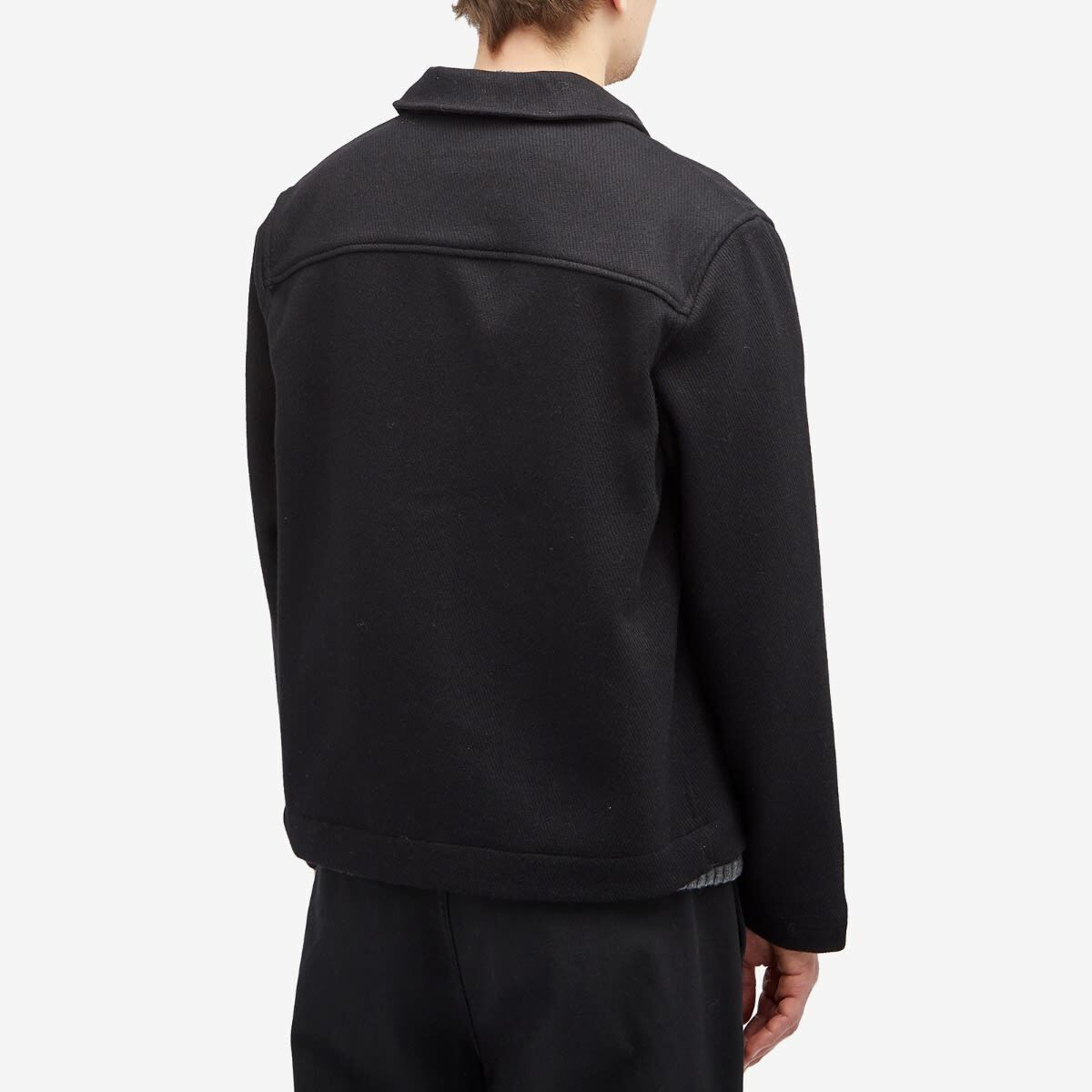 Wax London Men's Elm Wool Jacket in Black Wax London