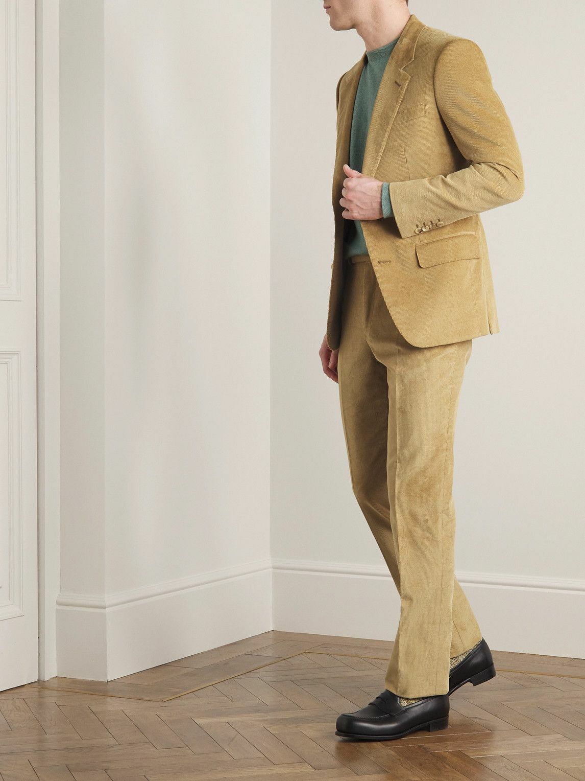 Kingsman - Straight-Leg Cotton and Cashmere-Blend Corduroy Suit ...