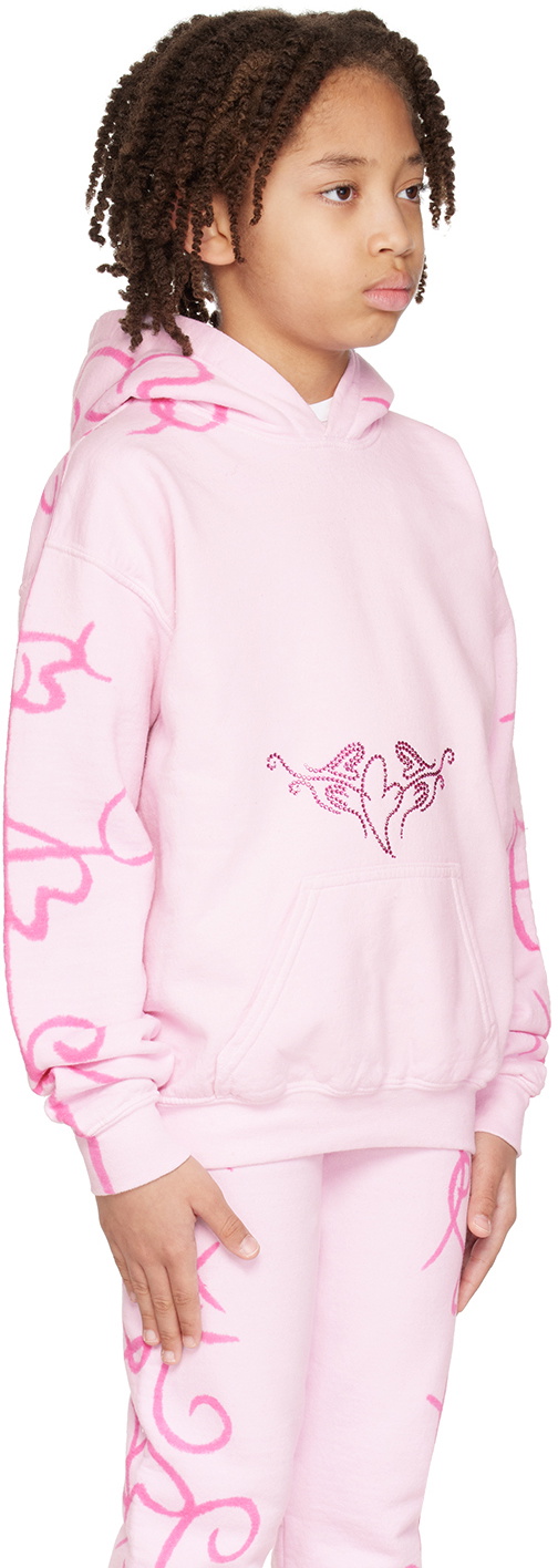 Collina Strada SSENSE Exclusive Kids Pink Hoodie Collina Strada