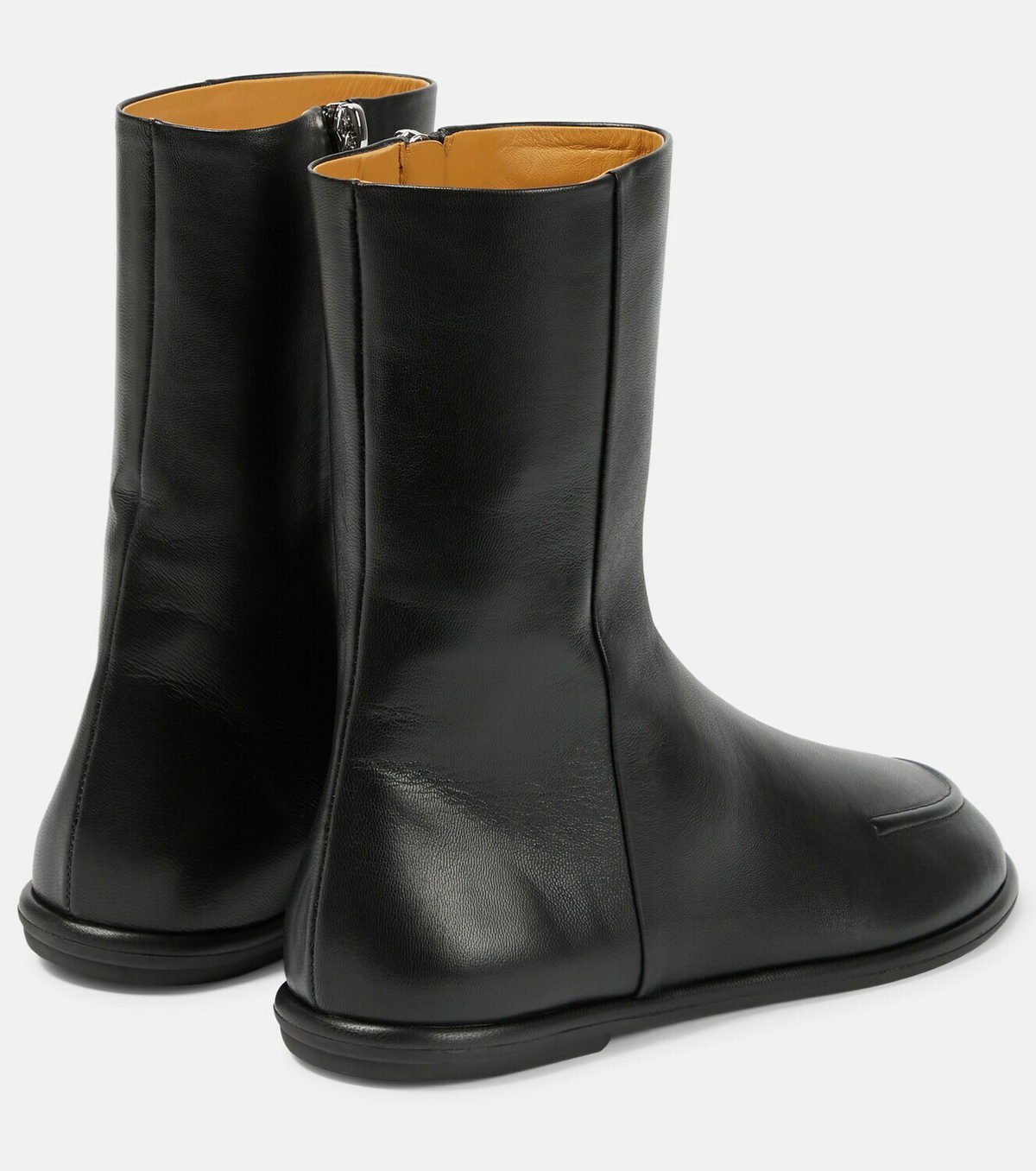 The Row - Canal leather ankle boots The Row