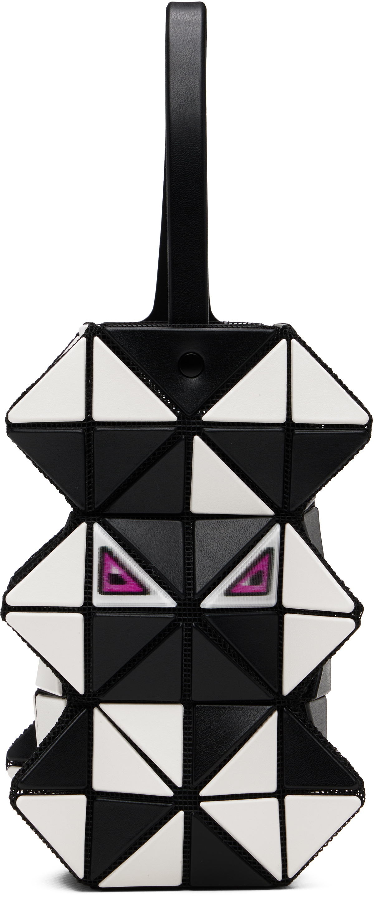 BAO BAO ISSEY MIYAKE Black & Off-White Meow Hand Bag Bao Bao Issey Miyake