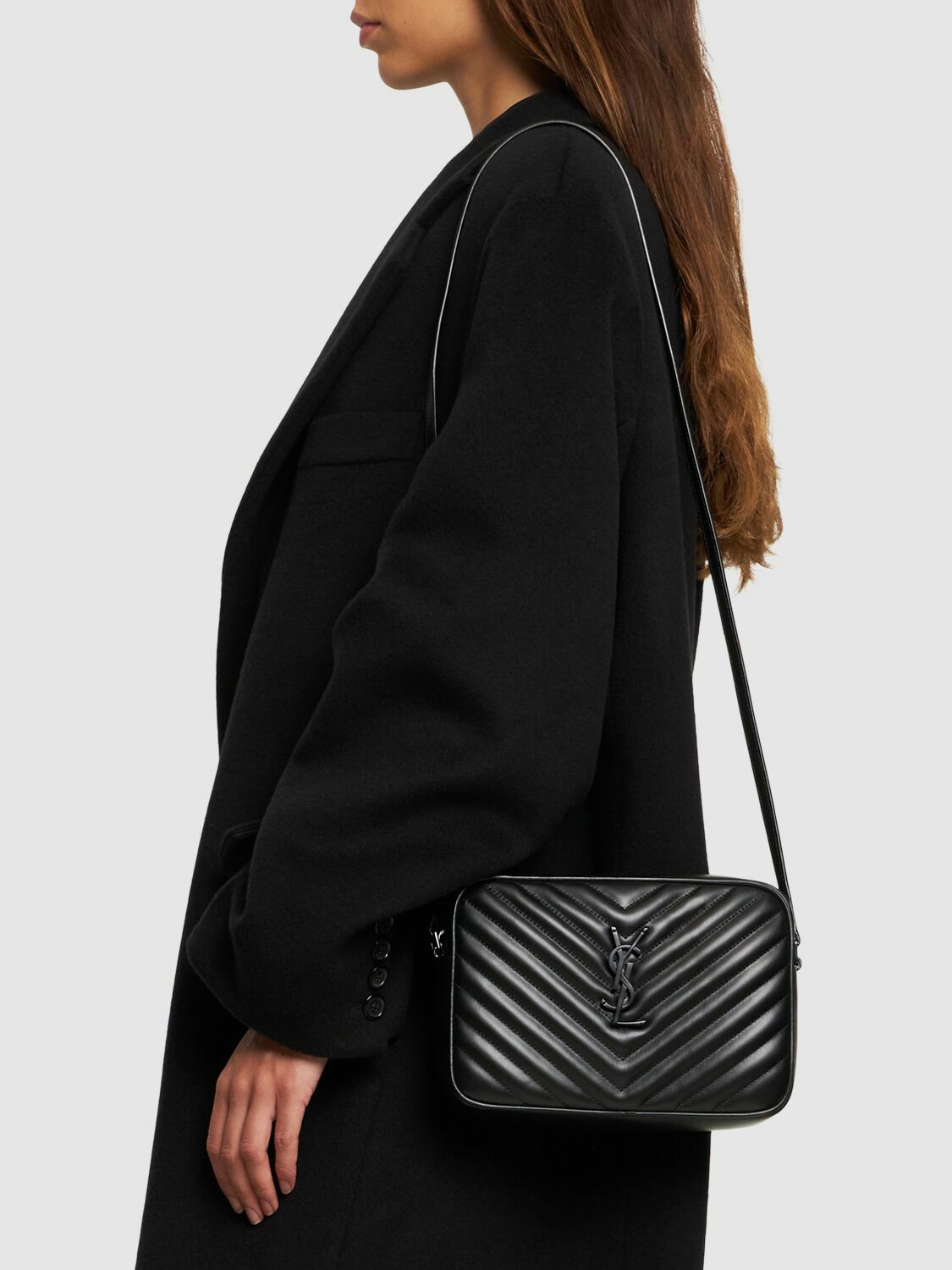 SAINT LAURENT - Medium Lou Leather Camera Bag Saint Laurent