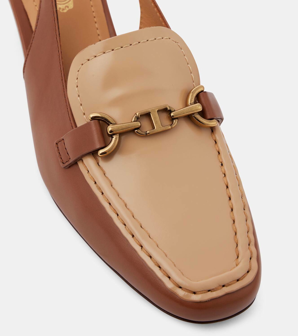 Tod's 35 leather slingback pumps Tod's