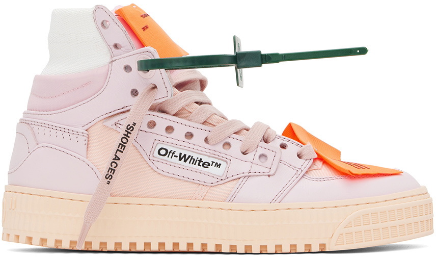 Off-White Pink Off Court 3.0 High-Top Sneakers Off-White