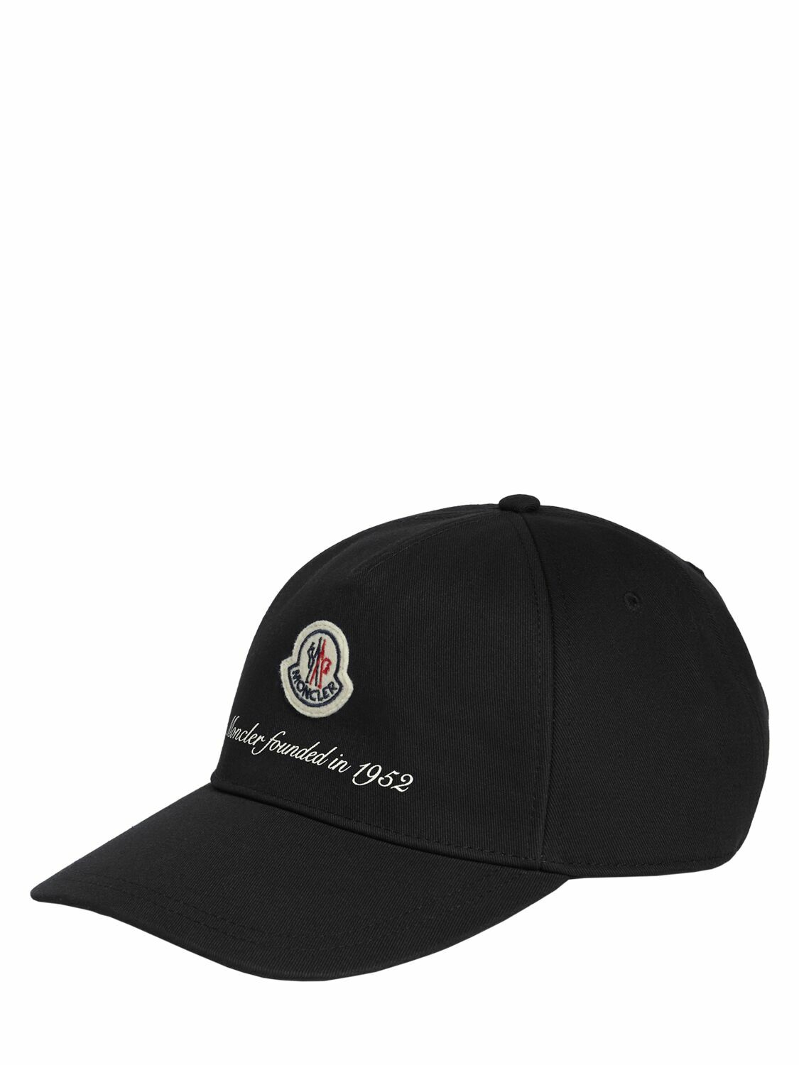 MONCLER - Logo Detail Cotton Baseball Cap Moncler