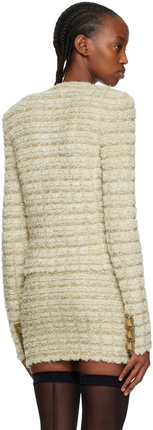 Balmain Beige Zip Jacket Balmain