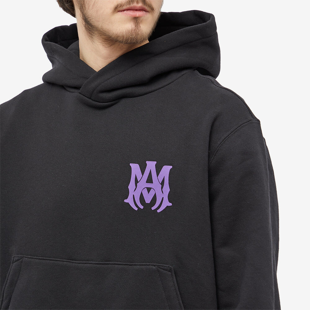 AMIRI Men's MA Logo Hoody in Black/Purple Amiri