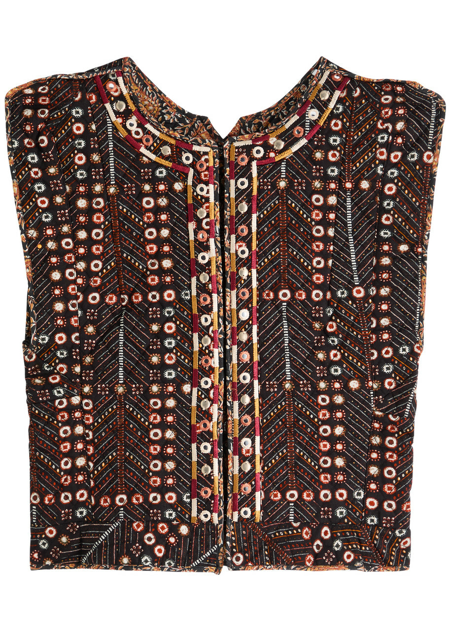 Isabel Marant Etoile Multicolor Floral Jewel Turtleneck Isabel Marant Etoile Multicolor Floral Jewel Turtleneck