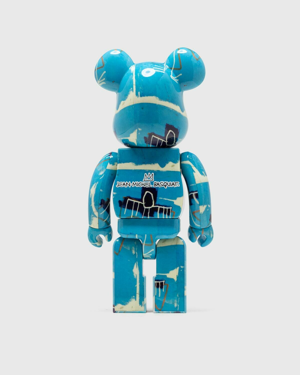 Medicom Bearbrick 1000% Jean Michel Basquiat #9 Blue Toys Medicom