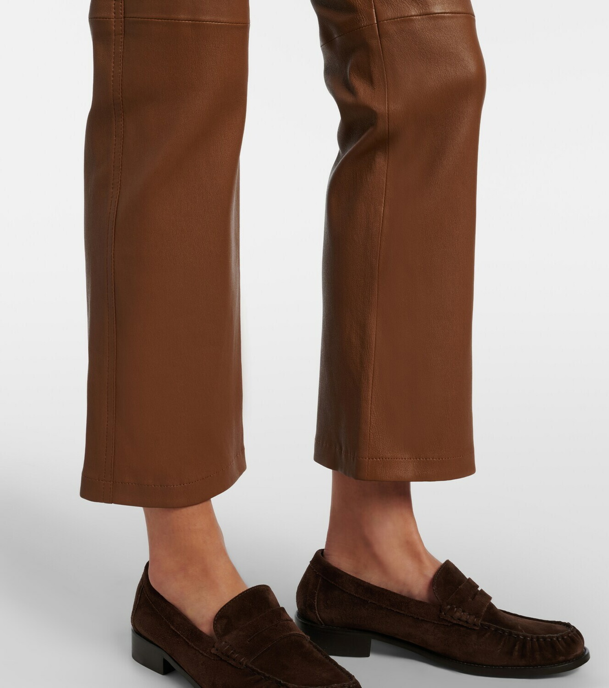 Joseph Cropped leather bootcut pants Joseph