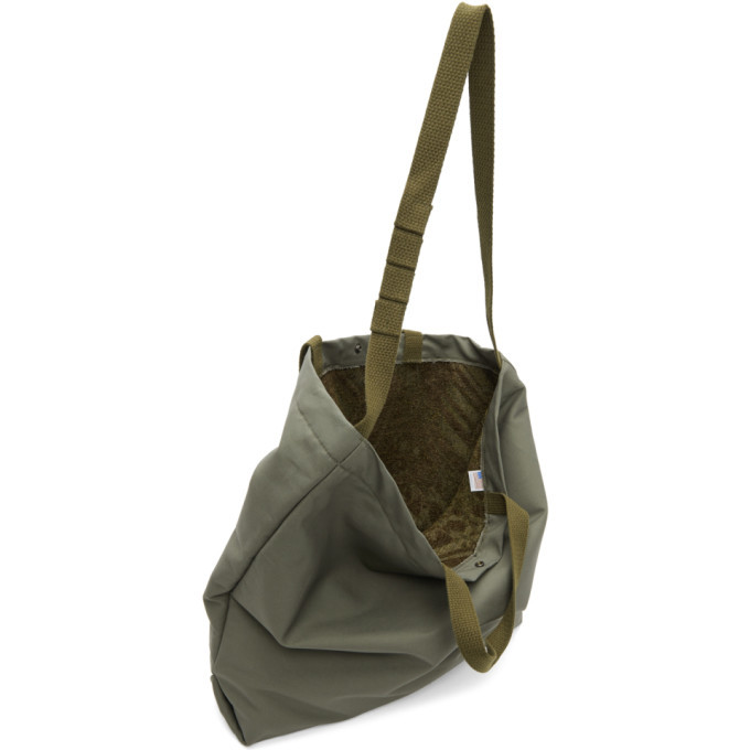 Engineered Garments Khaki Cotton Carry-All Tote Engineered Garments