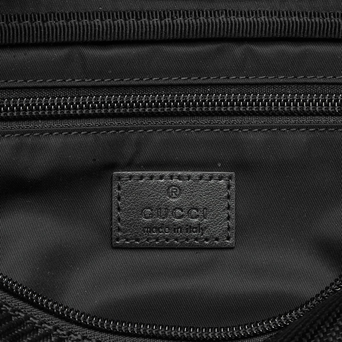 Gucci Men's Nylon GG Belt Bag in Black Gucci