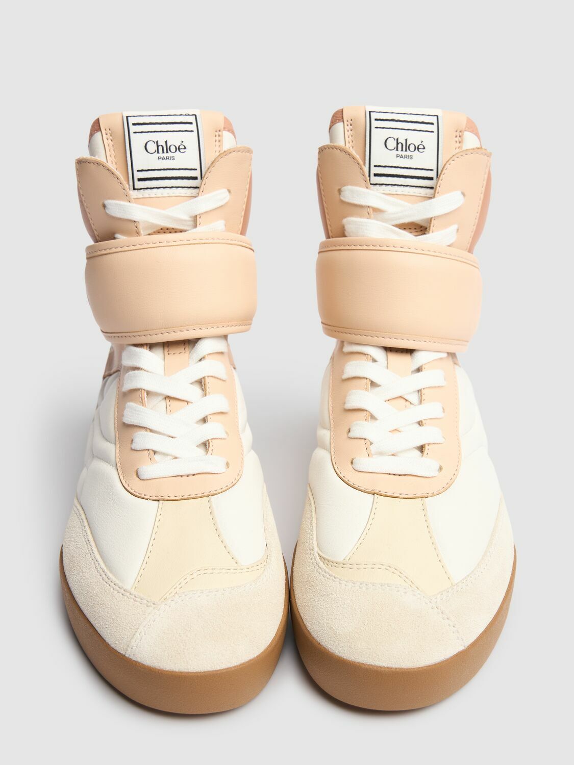 CHLOÉ Kick Low Leather Lace-up Sneakers Chloe
