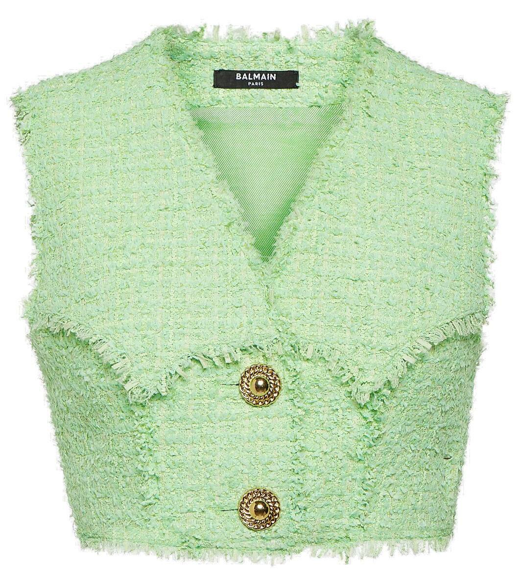 Balmain Tweed crop top Balmain