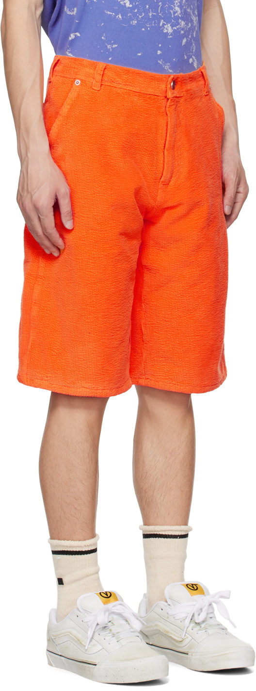 ERL Orange Three-Pocket Shorts ERL