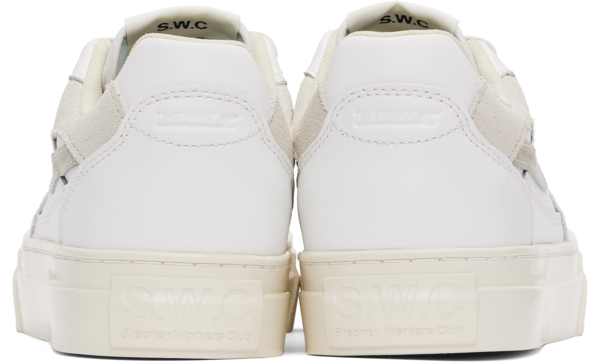 Stepney Workers Club White & Beige Pearl S-Strike Sneakers Stepney Workers Club