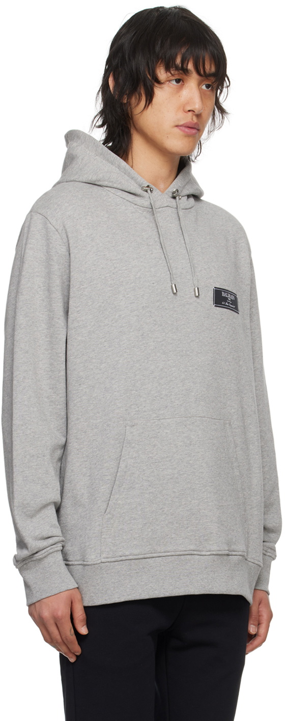Balmain Gray Label Hoodie Balmain