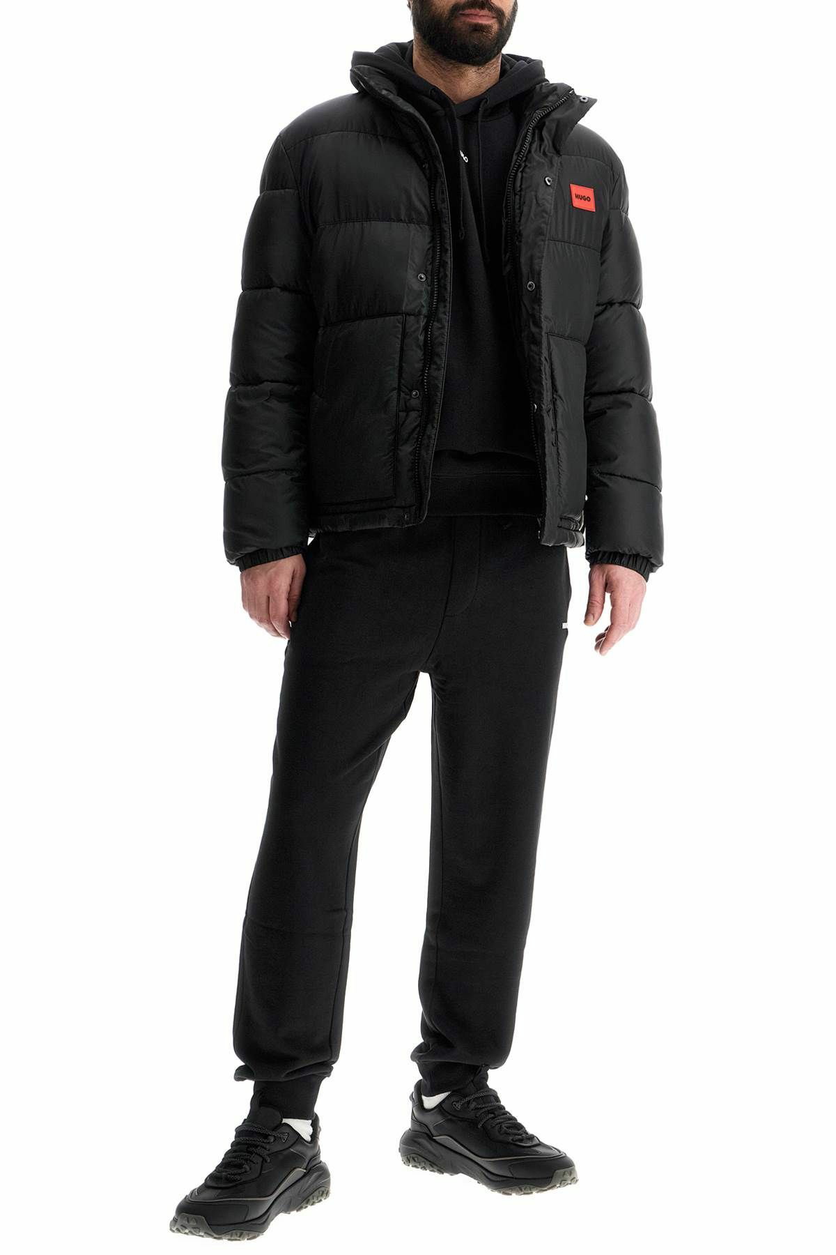 HUGO regular fit black puffer jacket Black Hugo Boss